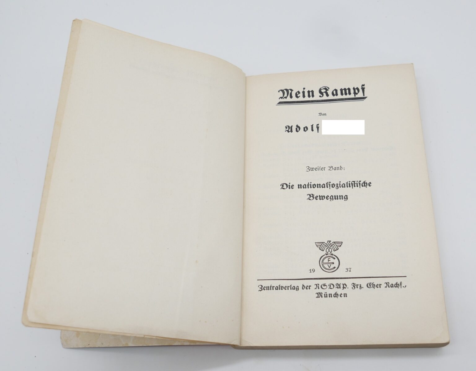 Buch - Mein Kampf - Kartonierte Ausgabe - Taschenbuch Band 2 von 1937 ... Buch - Mein Kampf - Kartonierte Ausgabe - Taschenbuch Band 2 von 1937 ...