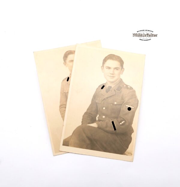 Agfa Postkarte - Foto – Portrait eines SS Schützen der LAH - Leibstandarte AH - Militärkultur